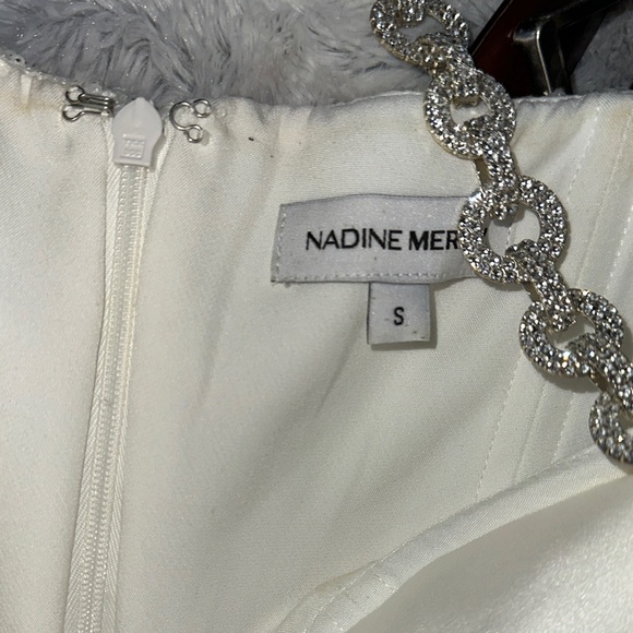 NADINE MERABI | Dresses | Nadine Merabi Elegant White Romper Size Small ...